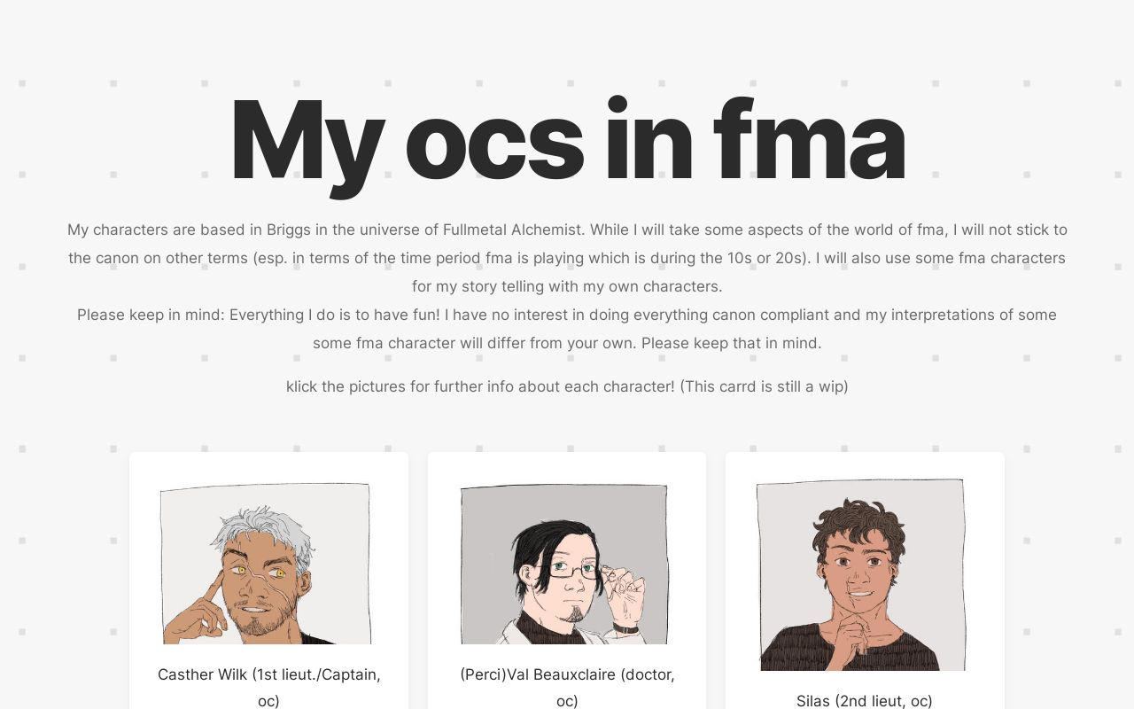 Fma oc explanation